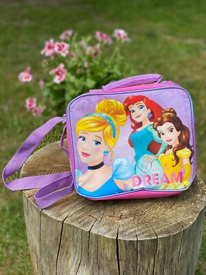 Disney Princess Single Compartment Lunch Box Ariel, Belle & Cinderella ...