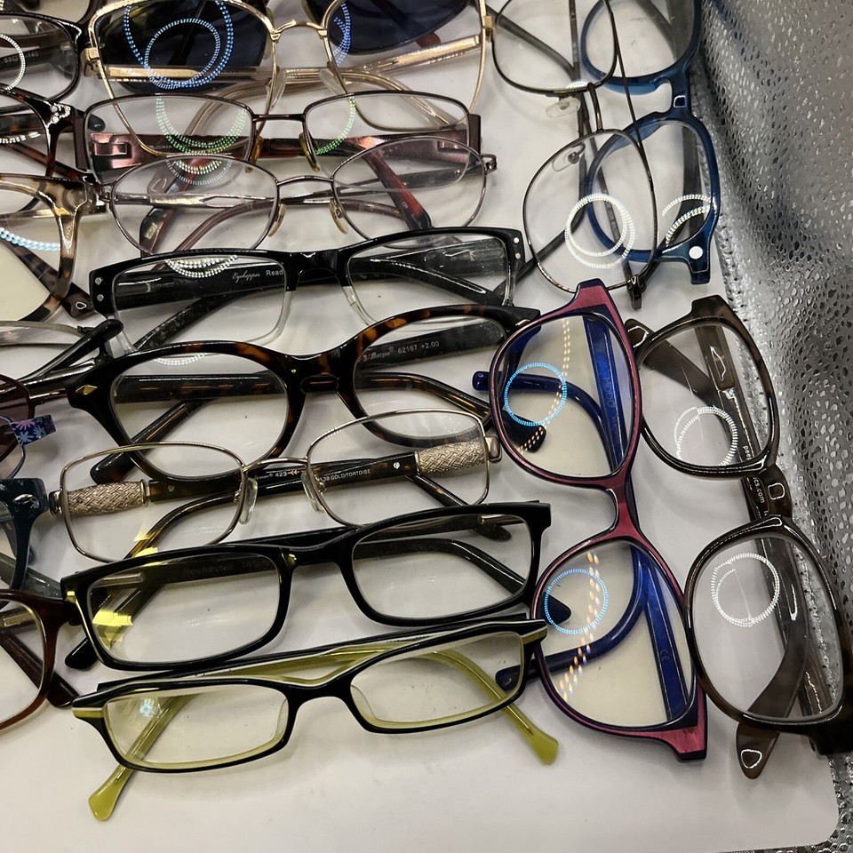 LOT of 50 Designer Eyeglasses Frames Only Random Variety of Brands | eBay