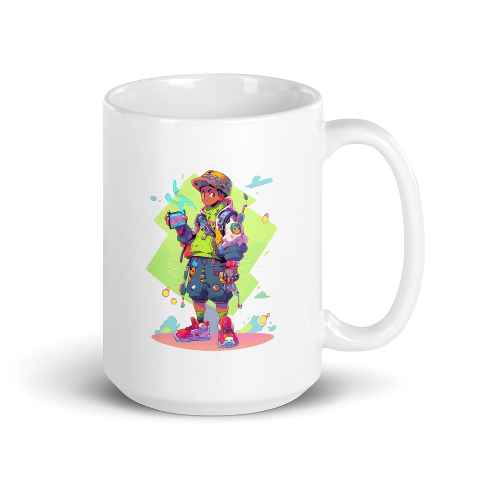 Futuristic Gamer Boy Mug For Video Game Fan, Gaming Mug, Gamer Gift | eBay