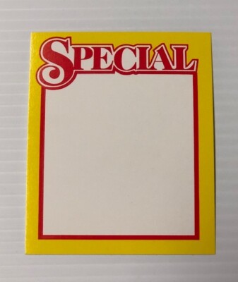 RETAIL STORE SPECIAL PRICE CARDS- DISPLAY CASE -SHELF SIGNS TAGS -50 ...