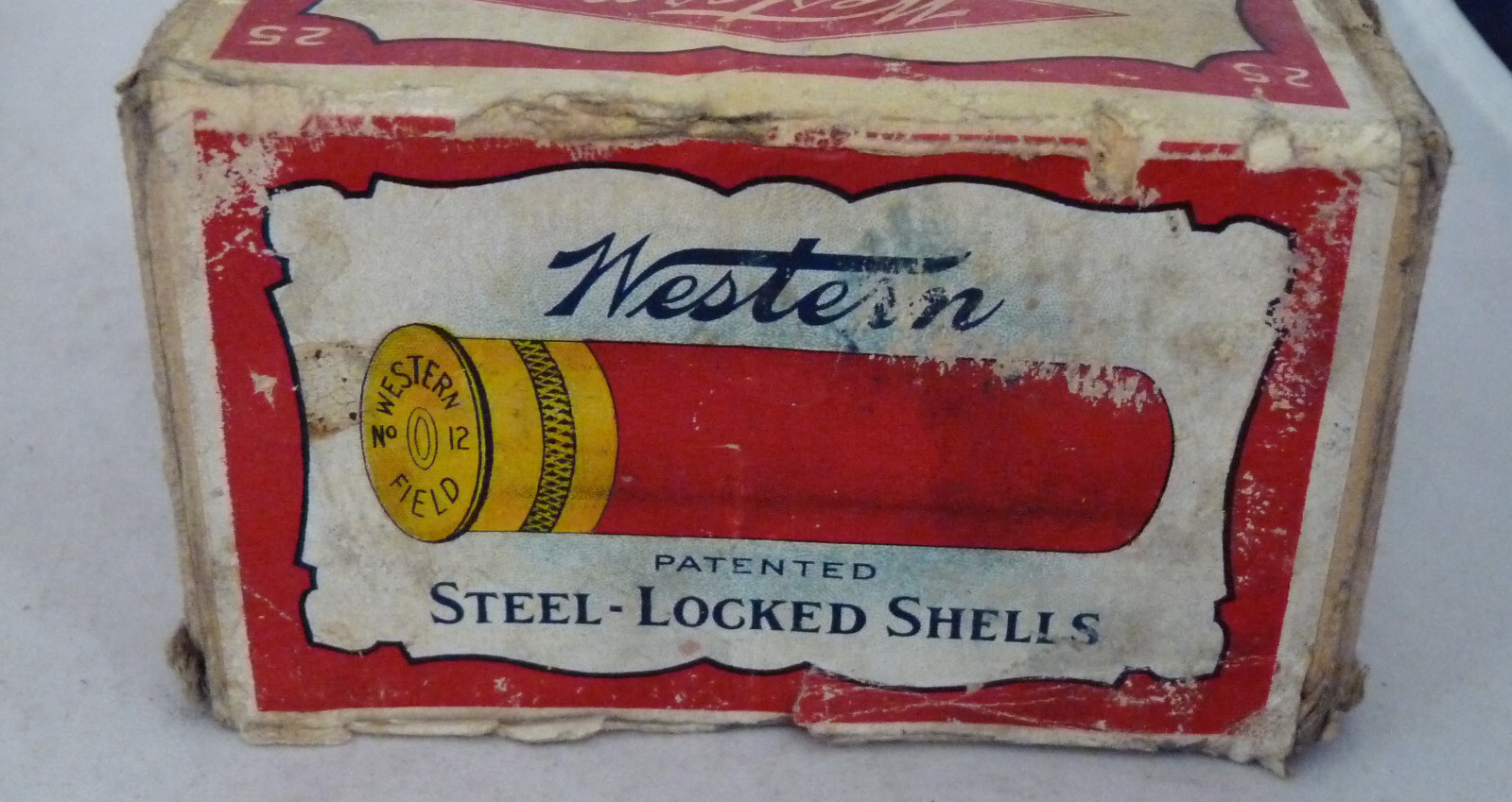 Vintage Western Field 12 Ga shot shell box empty bird Super X ...