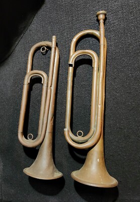 Pair of WWII brass bugles | eBay