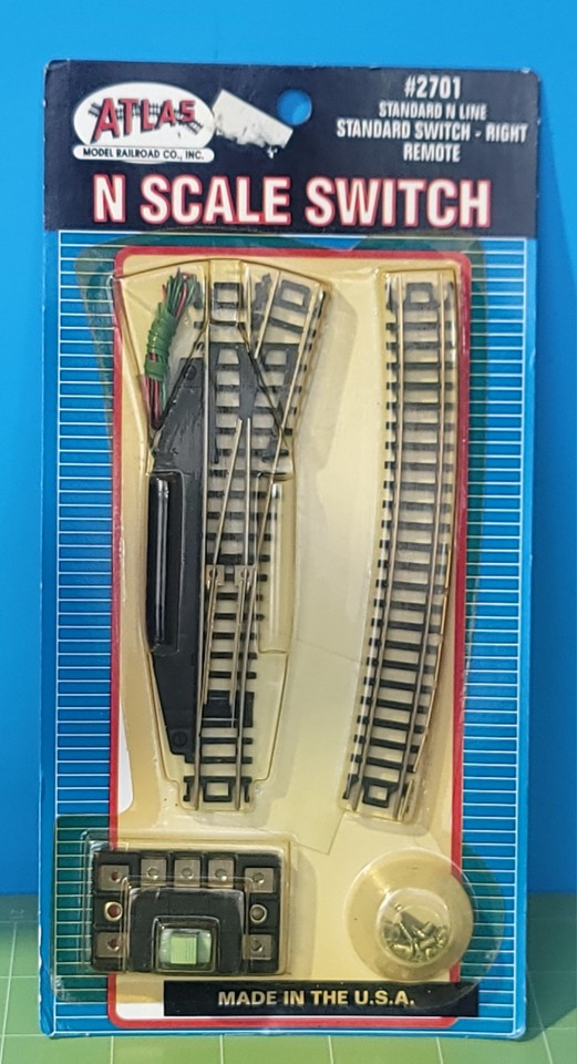 CB17: Atlas N Scale Code 80 Standard Remote RH Right Turnout #2701 | eBay