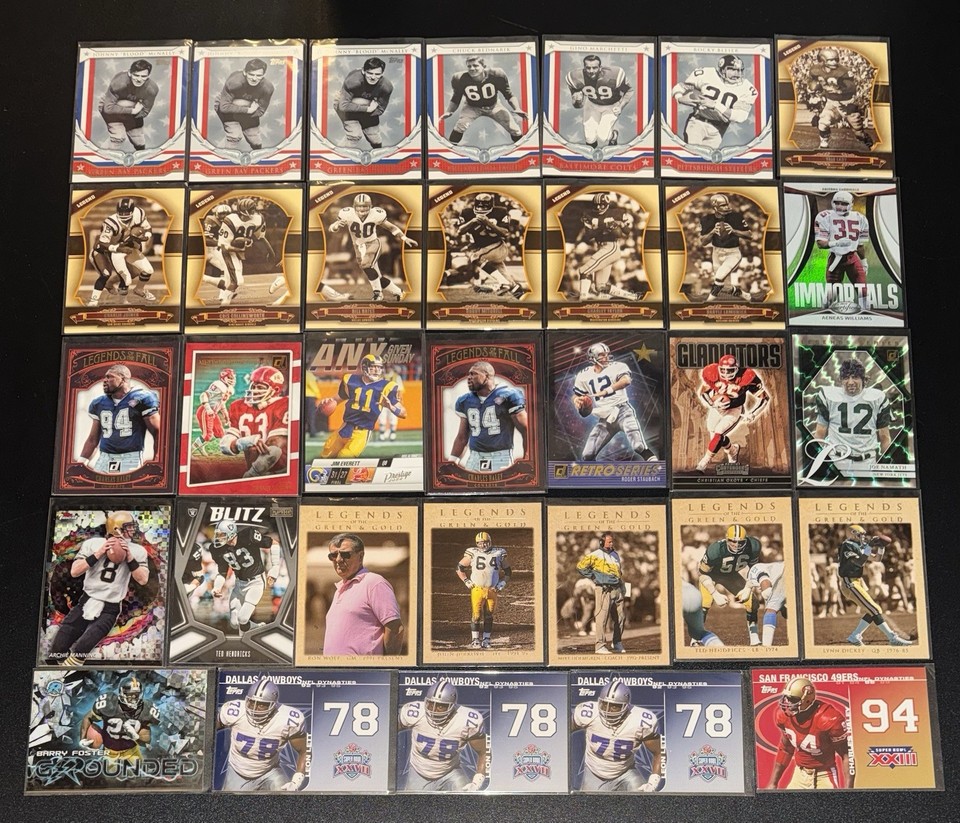 (420) Football Stars & NFL HOF BULK Lot - Inserts & Parallels - Vintage ...