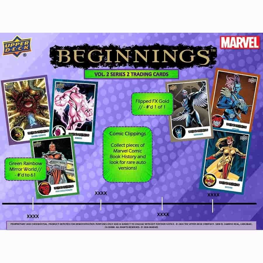 Upper Deck Marvel Beginnings Volume 2 Series 2 Hobby Box Sealed ...