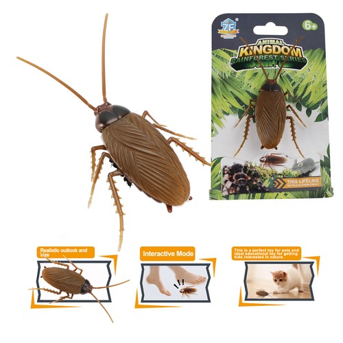Remote Control Realistic Fake Cockroach Rc Toy Prank Insects Roach Gift ...