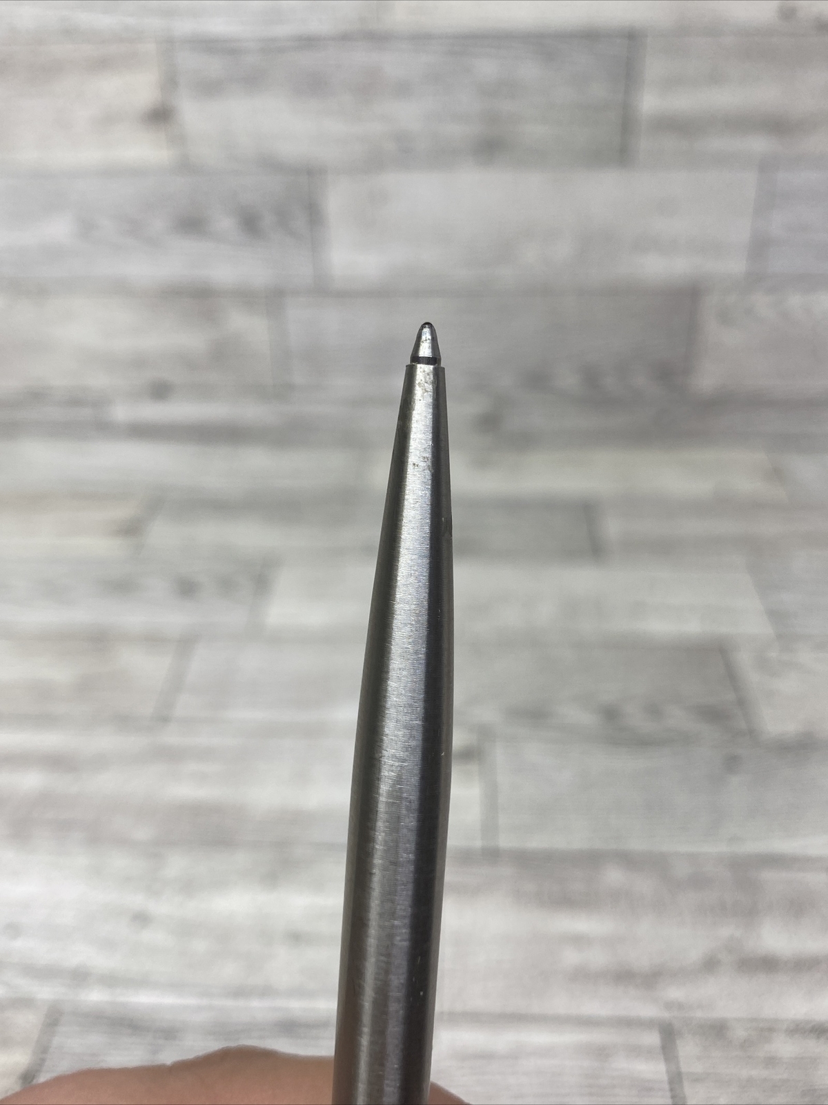 PARKER INSIGNIA MATTE SILVER CHROME TRIM BALLPOINT PEN-FRANCE-BLACK INK ...