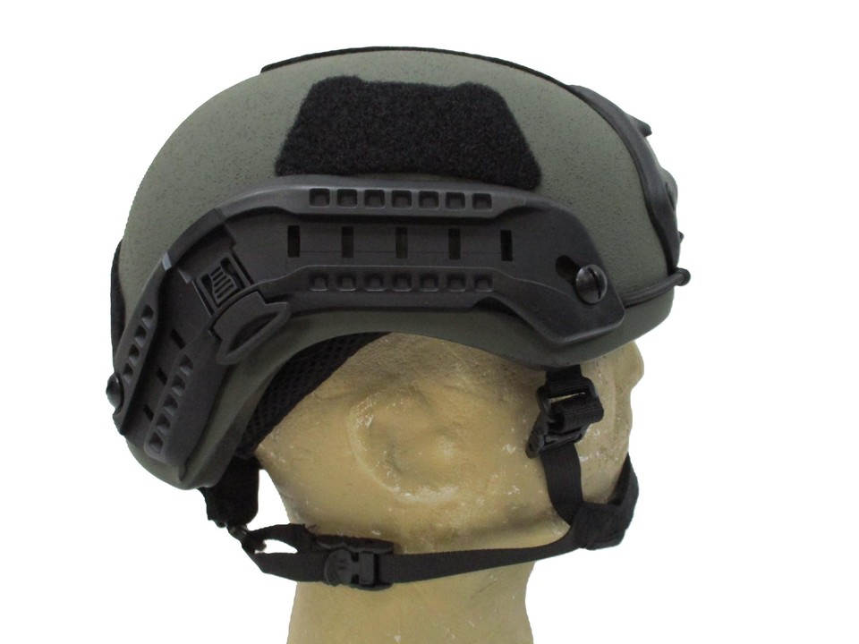 GENTEX ACH MOD HIGH CUT GUNFIGHTER ARMY COMBAT HELMET RANGER GREEN ...