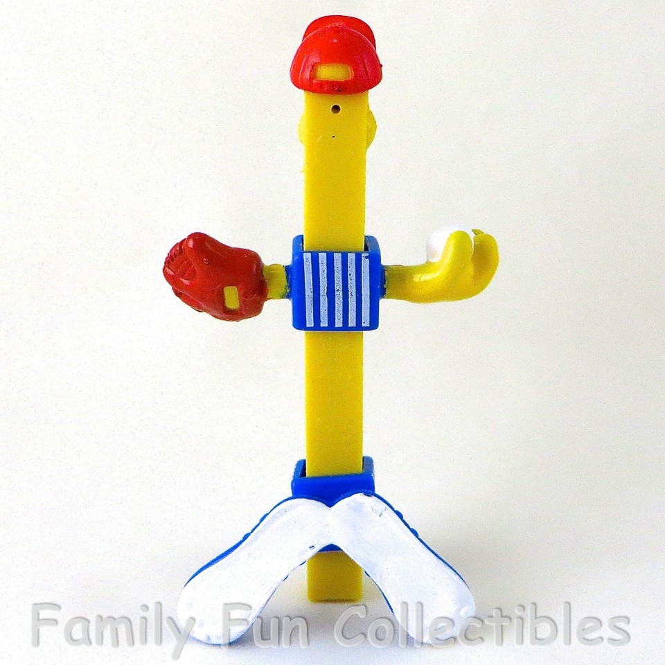 MCDONALD'S~1989 Bendy Figure~French Fry~Baseball Guy~Bendable Bendie ...