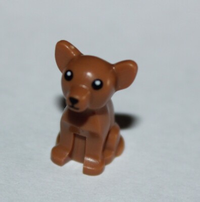 Lego Dog Chihuahua with Black Eyes ref 12888pb01/set 10255 10677 21302 ...