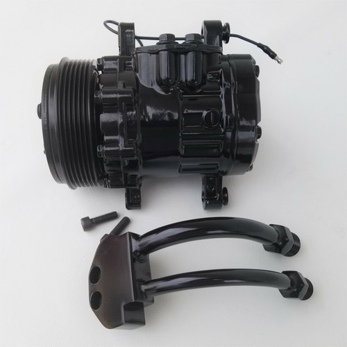 Black Mini Sanden SD7 7176 Style AC Compressor R134 Serpentine With ...
