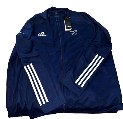 Adidas Aeroready Blue Zip Jacket MLS, PME EMBROIDERY Size 2x | eBay