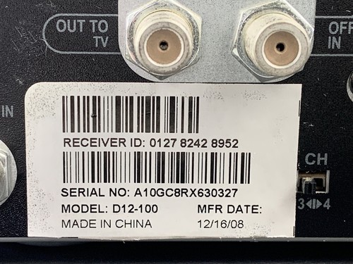 DirecTV D12-100 Satellite Receiver Box Only UNTESTED | eBay