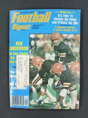 1977 Football Digest NFL December Ken Anderson Cincinntati Bengals | eBay