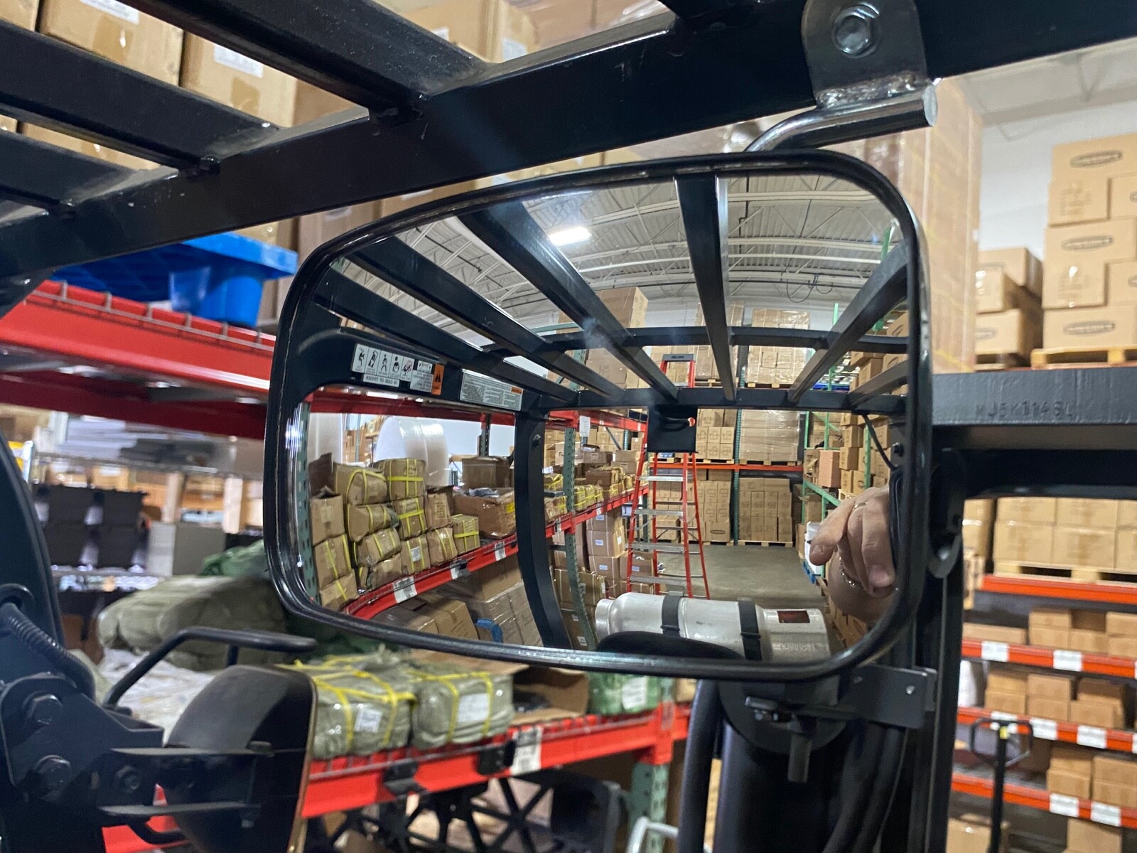 Universal Rear or Side View Mirror (4 5/8"x8") for Forklifts | 4 5/8"x8 ...