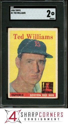 1958 TOPPS #1 TED WILLIAMS RED SOX HOF SGC 2 | eBay