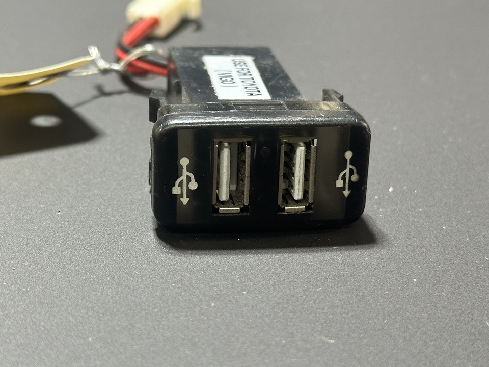 1Pcs New Car Dual USB Port Socket Charger For Toyota Truck VIGO Hilux ...
