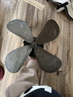 Antique 12” Brass Fan Blade Brass Hub USA Original Desk Fan Part | eBay