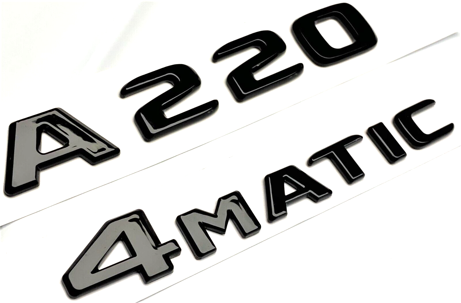 #2 BLACK A220 +4MATIC REPLACEMENT FOR MERCEDES REAR TRUNK EMBLEM BADGE ...