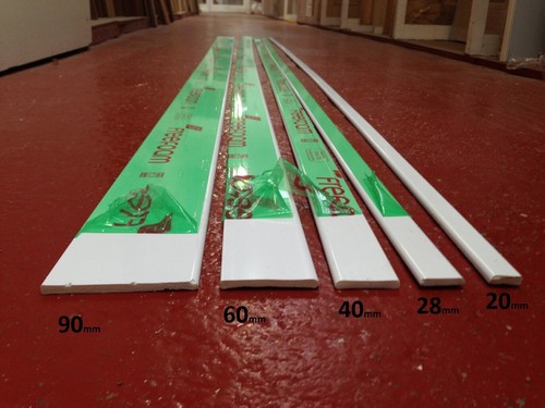 Plastic Architrave Trims Cloaking Fillet D Mould UPVC 20mm 28mm 40mm ...