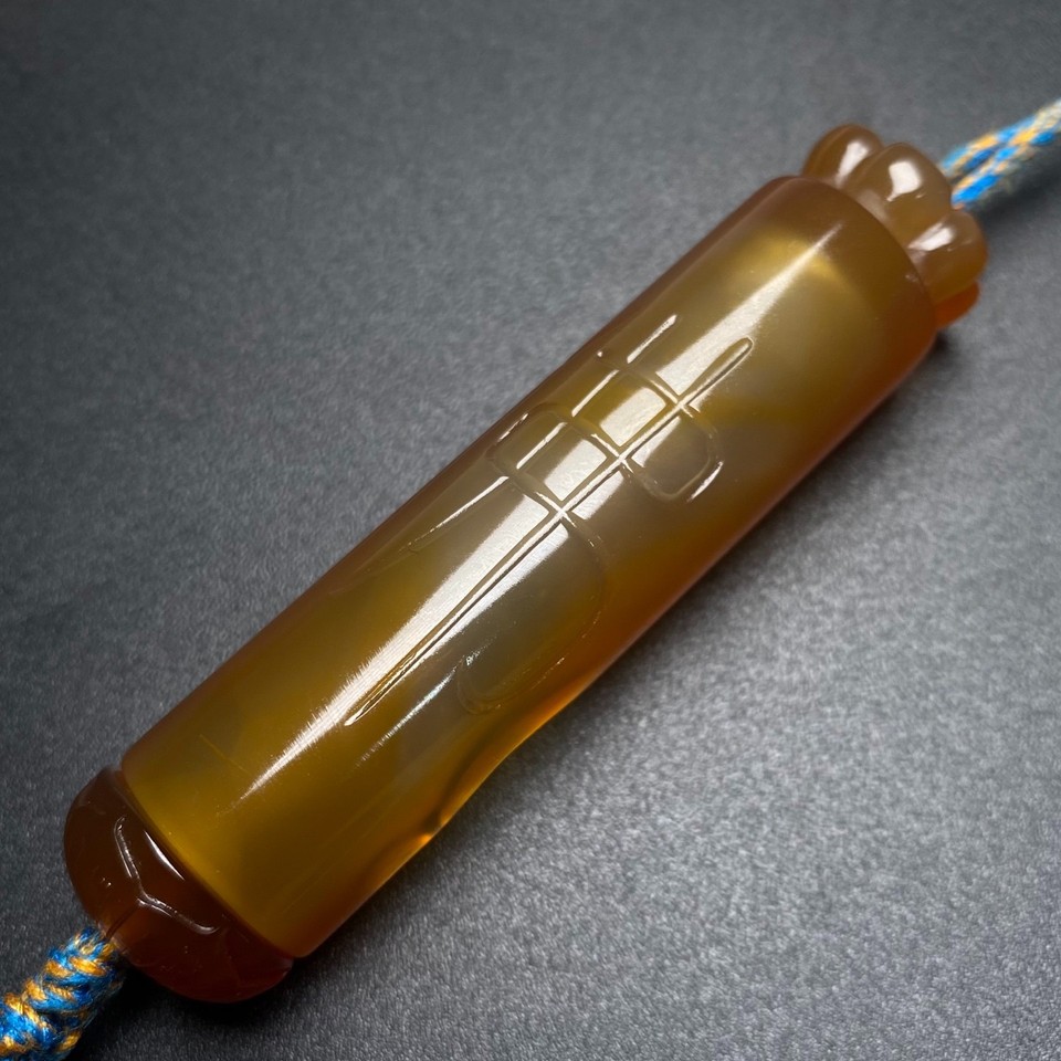 Pure Tibetan Buddhism Agate Buddha Totem Dzi Bead Amulet Necklace ...
