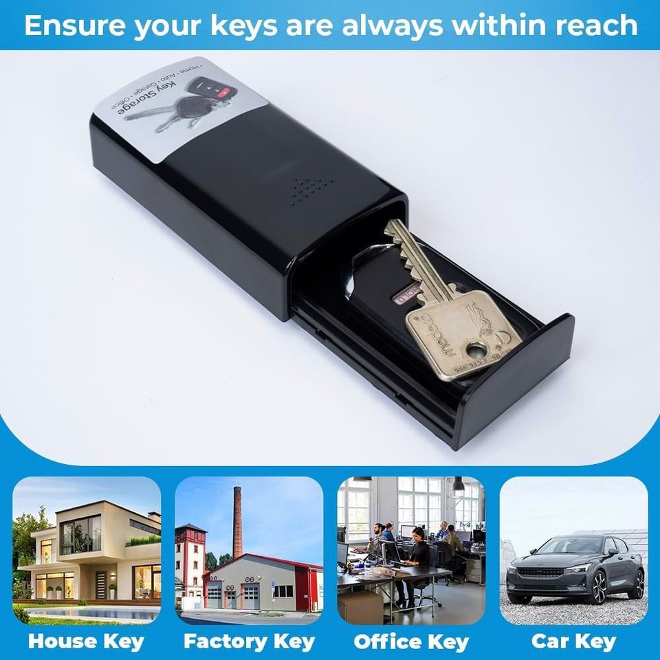 1pcs key Storage Large Magnet Locker Hider Hide A Key Master Lock Key ...