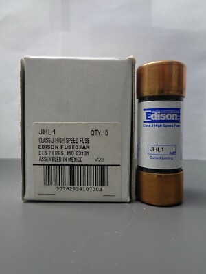 New Lot Edison JHL 1 Amp Fuse Class J 600 Volts DFJ 1 SHAWMUT HSC NIB ...
