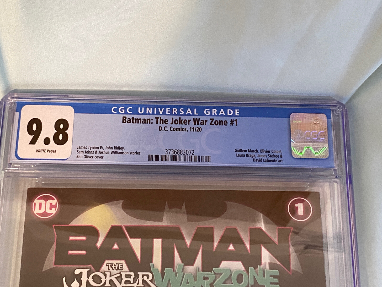 BATMAN: THE JOKER WAR ZONE #1 - BEN OLIVER COVER - DC COMICS/2020 - CGC ...