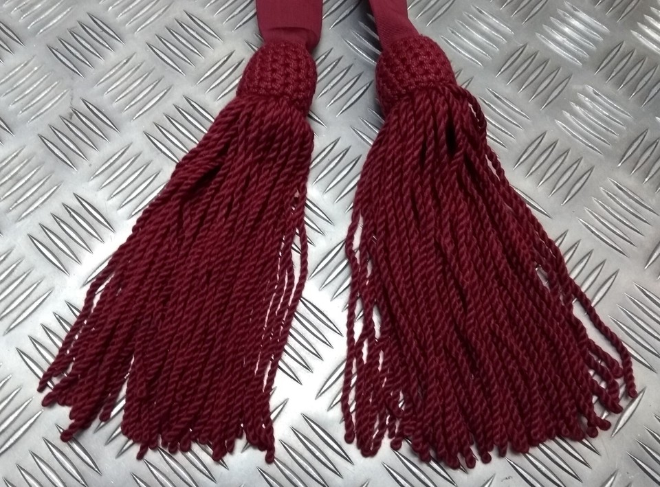 Officers Waist Sash Maroon Burgundy No1 Uniform Dress Ceremonial ...