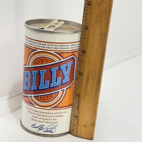 Vintage Billy Carter Beer 12oz Straight Steel Can Cold Spring Brewing ...