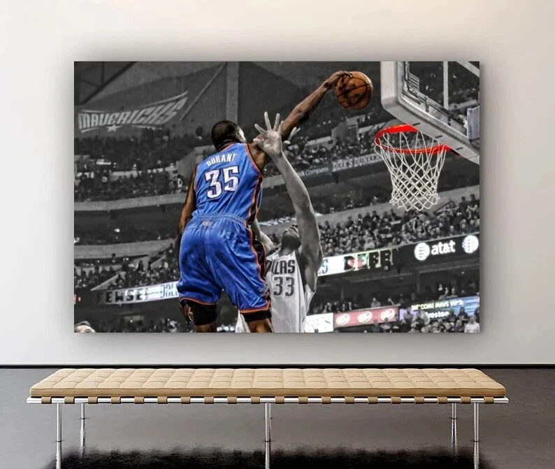 Basketball Players Dunking Kevin Durant