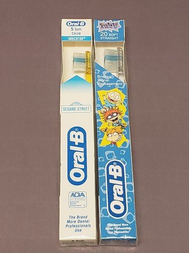 Lot Of 2 Oral- B Kids Toothbrushes Rugrats & Sesame Street Sealed | eBay