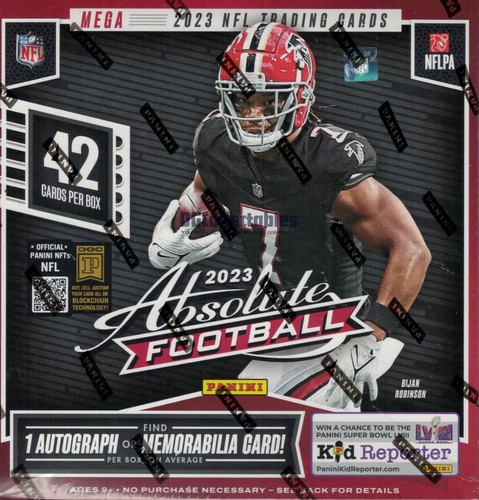 2023 PANINI ABSOLUTE NFL FOOTBALL FACTORY SEALED 42-CARD MEGA BOX NEW ...