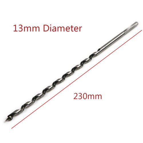 230mm Length Hex Shaft Threaded Tip Wood Cutting 13mm Diameter Auger ...