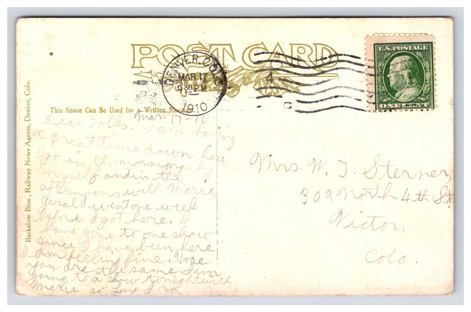 Postcard: CO 1910 Summit of Mt McClellan, Colorado - Posted | eBay