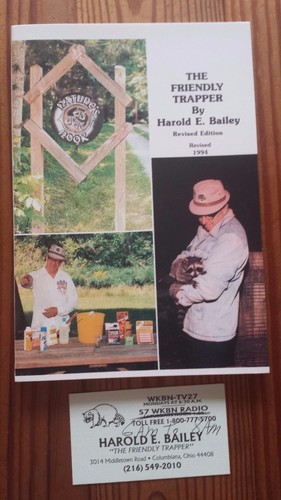 THE FRIENDLY TRAPPER BOOK BY HAROLD BAILEY 1994 SIGNED Autographed NEW ...