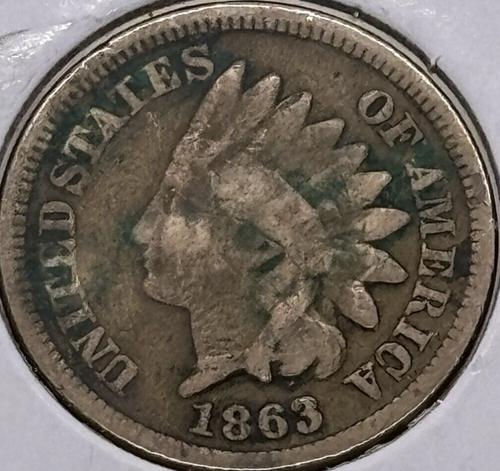 1863 Indian Head Cent Penny, Civil War Date, #1942 | eBay