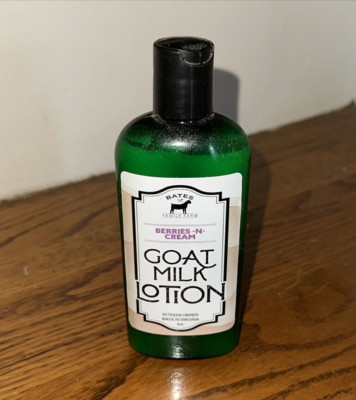 BATES FAMILY FARM Goat's Goat Milk Lotion BERRIES & CREAM new Bid 4 ...