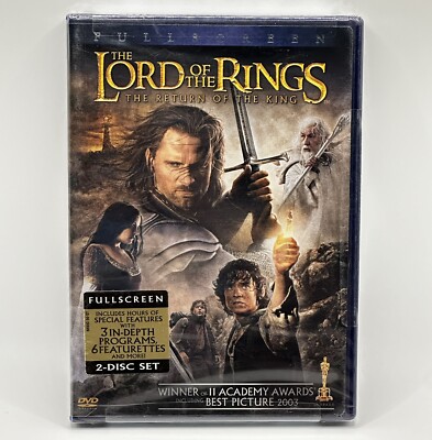 2004 The Lord of the Rings The Return of the King Brand New DVD 2-Disc ...