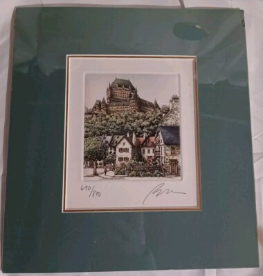 Jacques Brousseau Signed numbered Lithograph Of Maison Chevalier ...