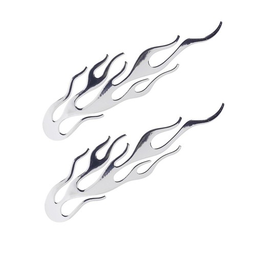 2 Flammen Autoaufkleber 3D Auto Aufkleber Feuer Sticker glänzend ...