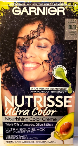 Garnier Nutrisse Nourishing Permanent Hair Color, Black Currant BL11 ...