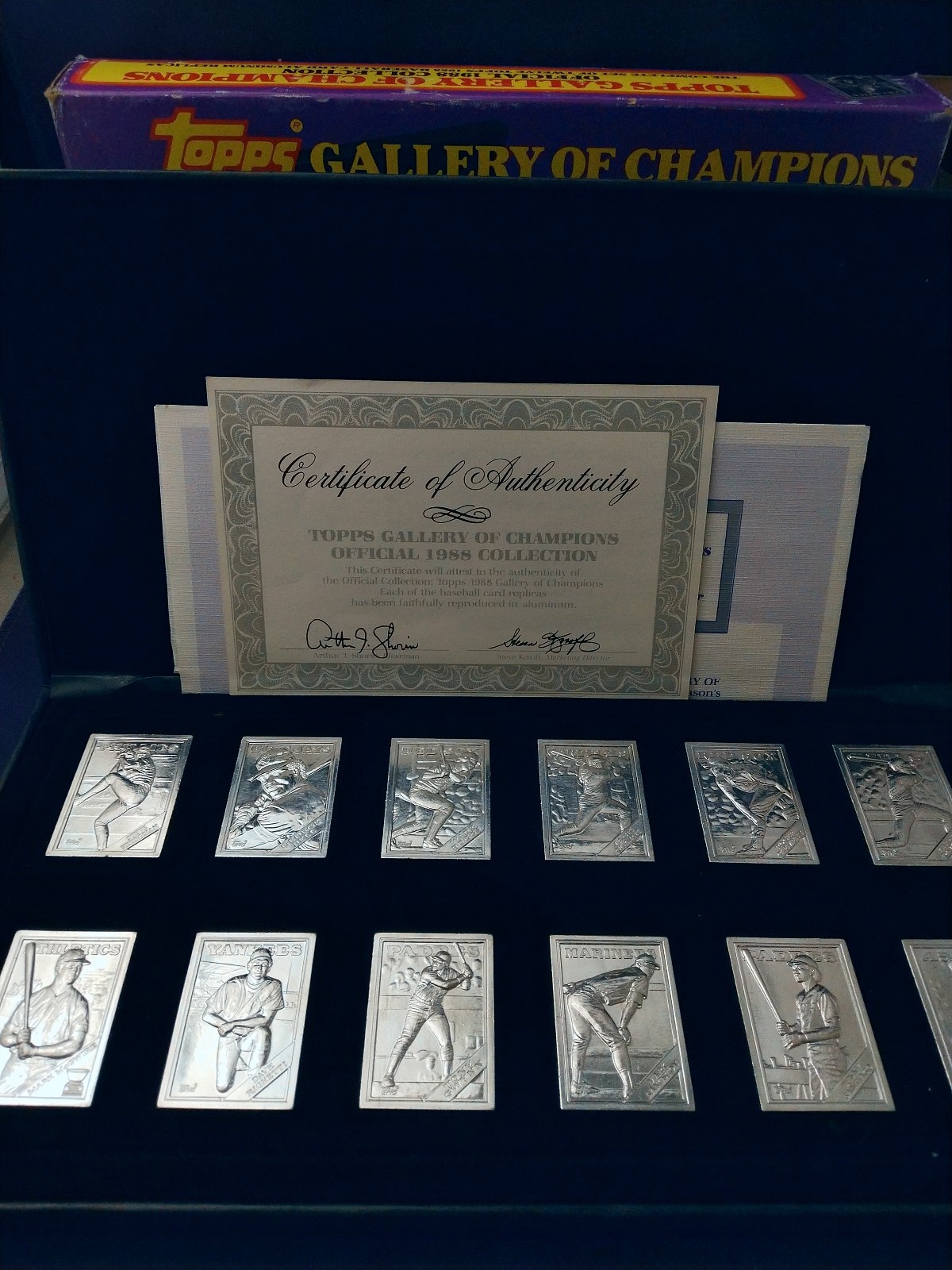 1988 Topps Gallery Of Champions Aluminum Baseball Card Complete Set of ...