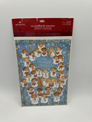 Hallmark Vtg Christmas Advent Calendar Card Envelope Meaning Of ...