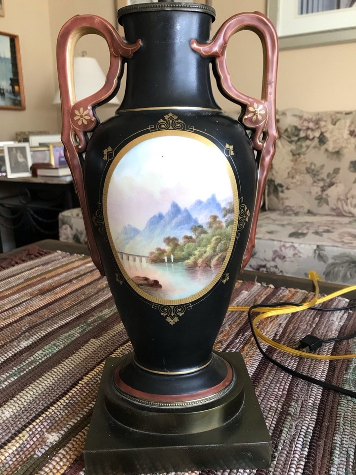 Working Antique Lamps, only one shade included | eBay