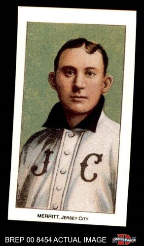 1909 T206 Reprint #332 George Merritt Minor League - Jersey City 8 - NM ...