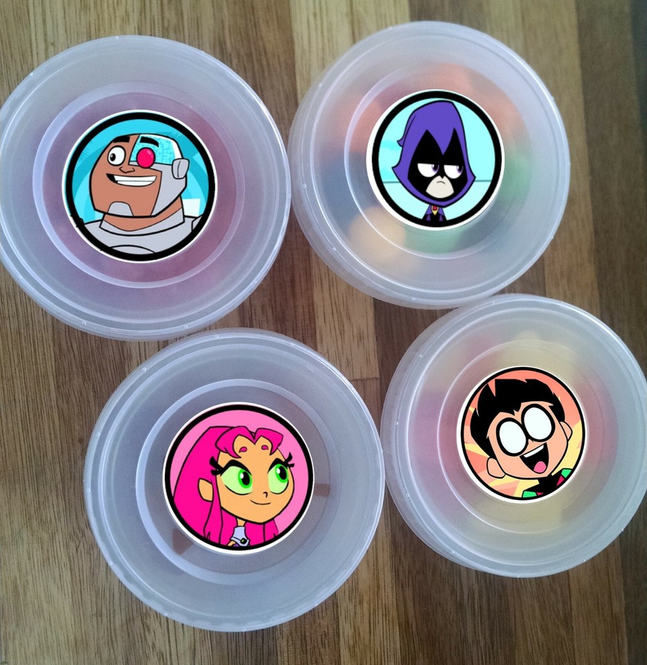 12 TEEN TITANS GO candy cups for birthday party favors bags | eBay
