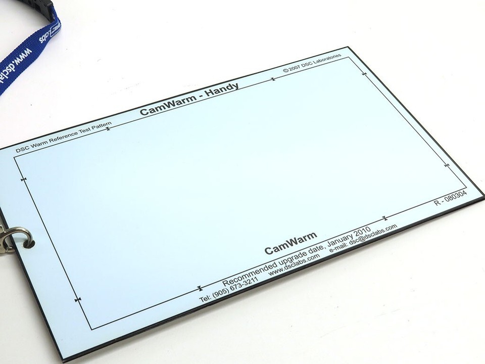 DSC Labs HWW Handy White and Warm white balance chart CamWhite ...