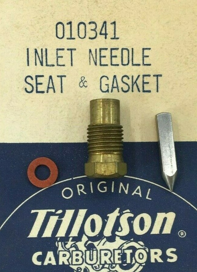 TILLOTSON CARBURETOR INLET NEEDLE, SEAT AND GASKET NOS OEM PART | eBay