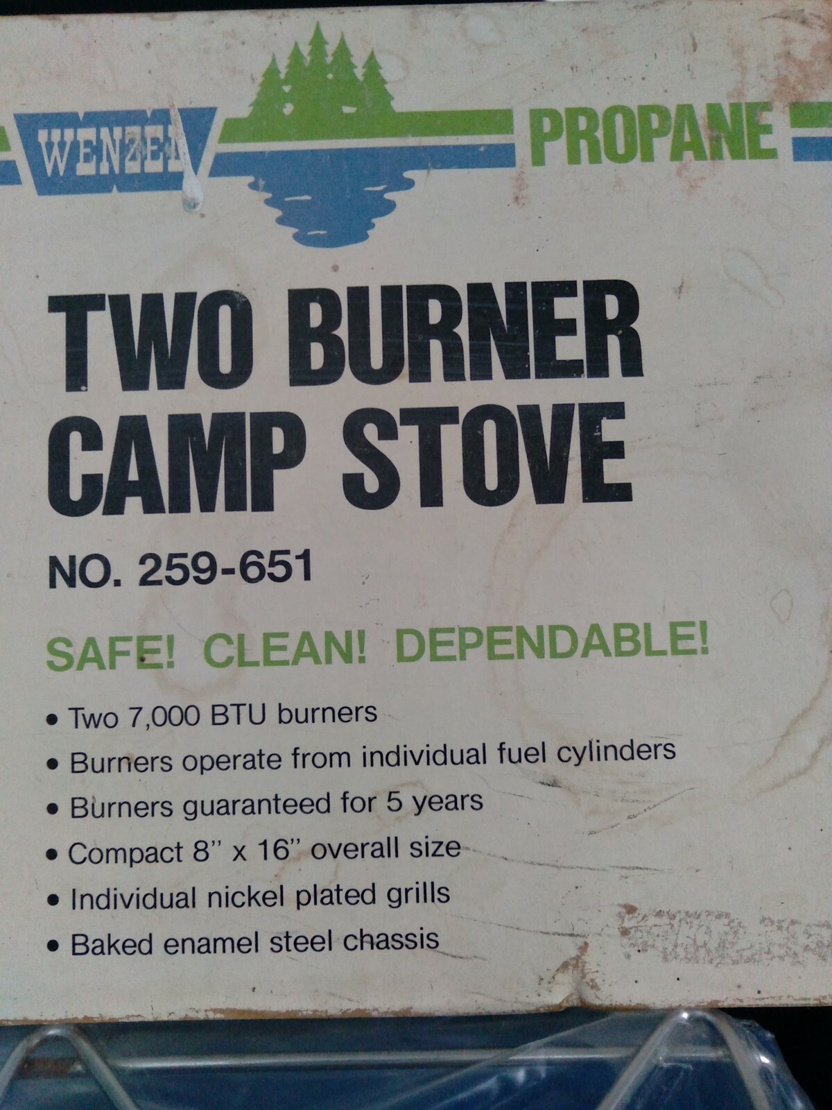 Vintage New in Box Wenzel 2 Burner Camp Stove w Box Model 259-651 Never ...